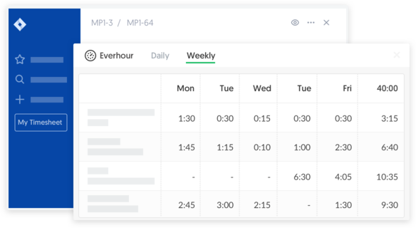 Jira Time Tracking by Everhour. Try for FREE