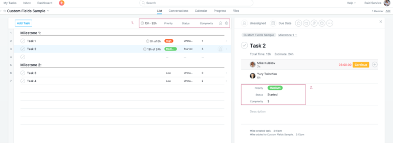 Custom Fields From Asana and Trello in Everhour Reports
