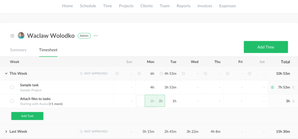 Move Time in Timesheet via Drag and Drop – Everhour Blog