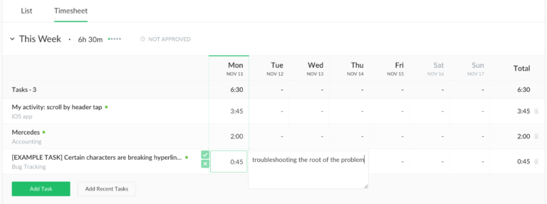 Add and Edit Comments on Your Timesheet – Everhour Blog