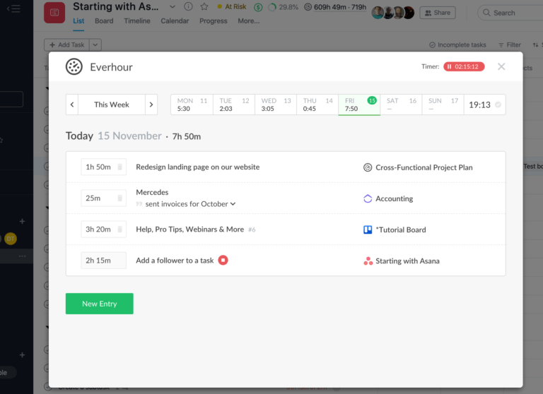Access Your Timesheet inside Asana and Trello – Everhour Blog