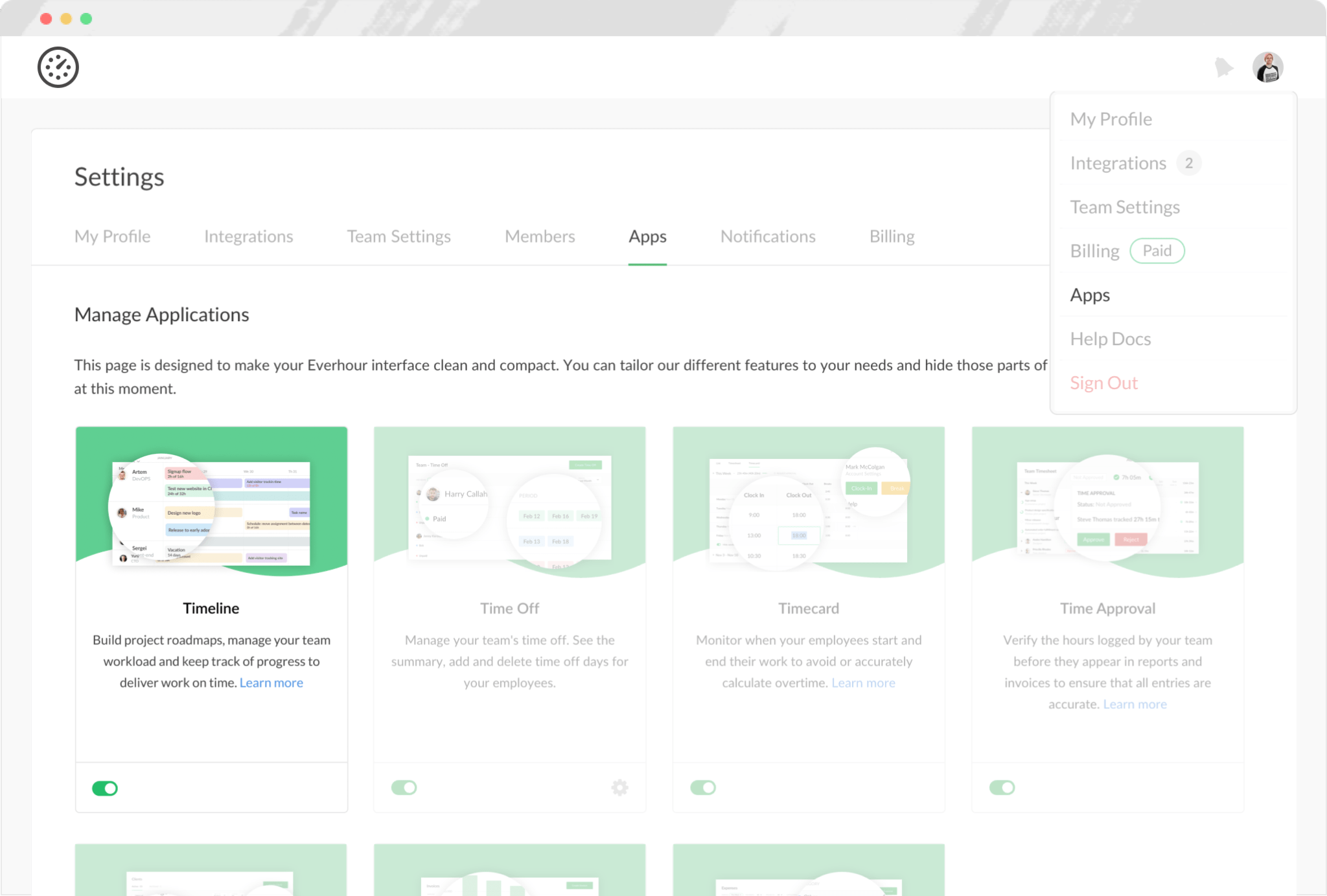 New Timeline app – Everhour Blog
