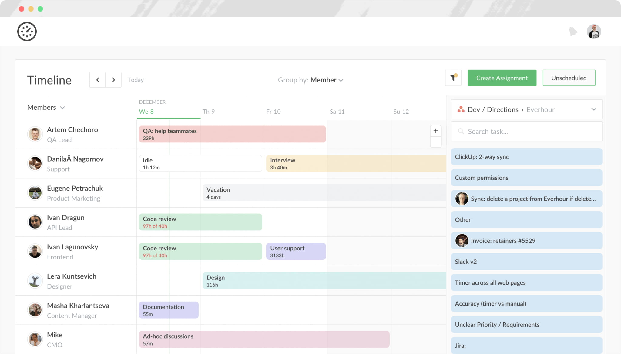 Report Folders + Unscheduled Tasks – Everhour Blog