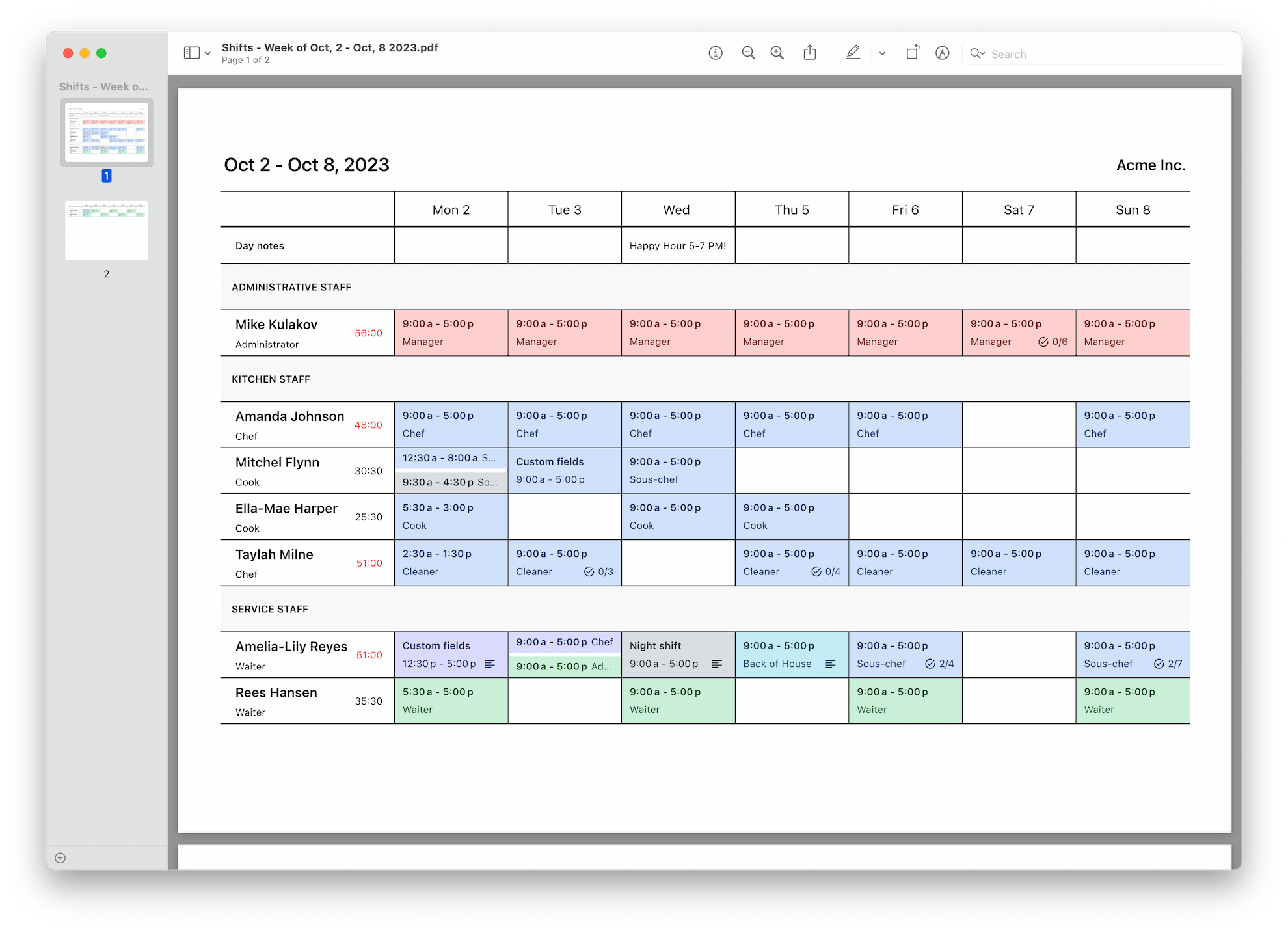 Introducing Our New Print Function for Schedules! – Everhour Blog