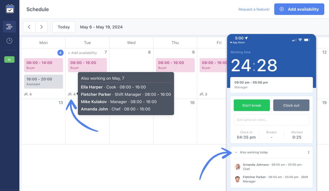 Introducing "See Who’s Working the Same Day" Feature – Everhour Blog