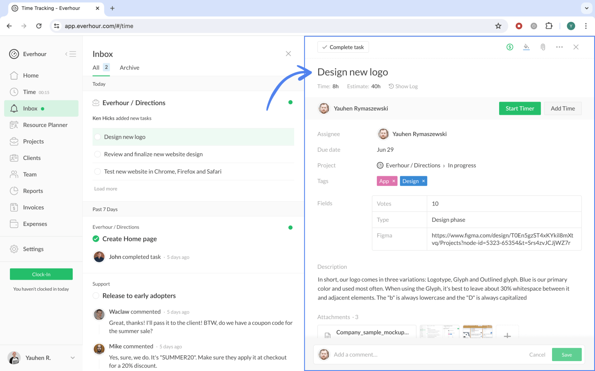 Introducing Everhour’s New Inbox Feature: Your Notification Hub Introducing Everhour’s New Inbox Feature: Your Notification Hub